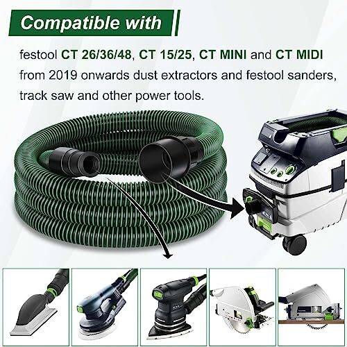 Dust Extractor Hose for Festool Vacuum Suction Hose D27/32x3,5m ...