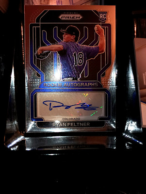 2022 Panini Prizm Rookie Autographs #68 Ryan Feltner Colorado Rockies ...