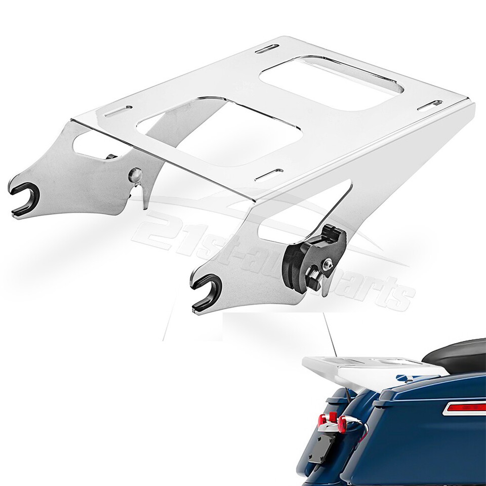 For Harley 14-24 Touring Quick Release Two-up Tour Pack Rack Mount ...