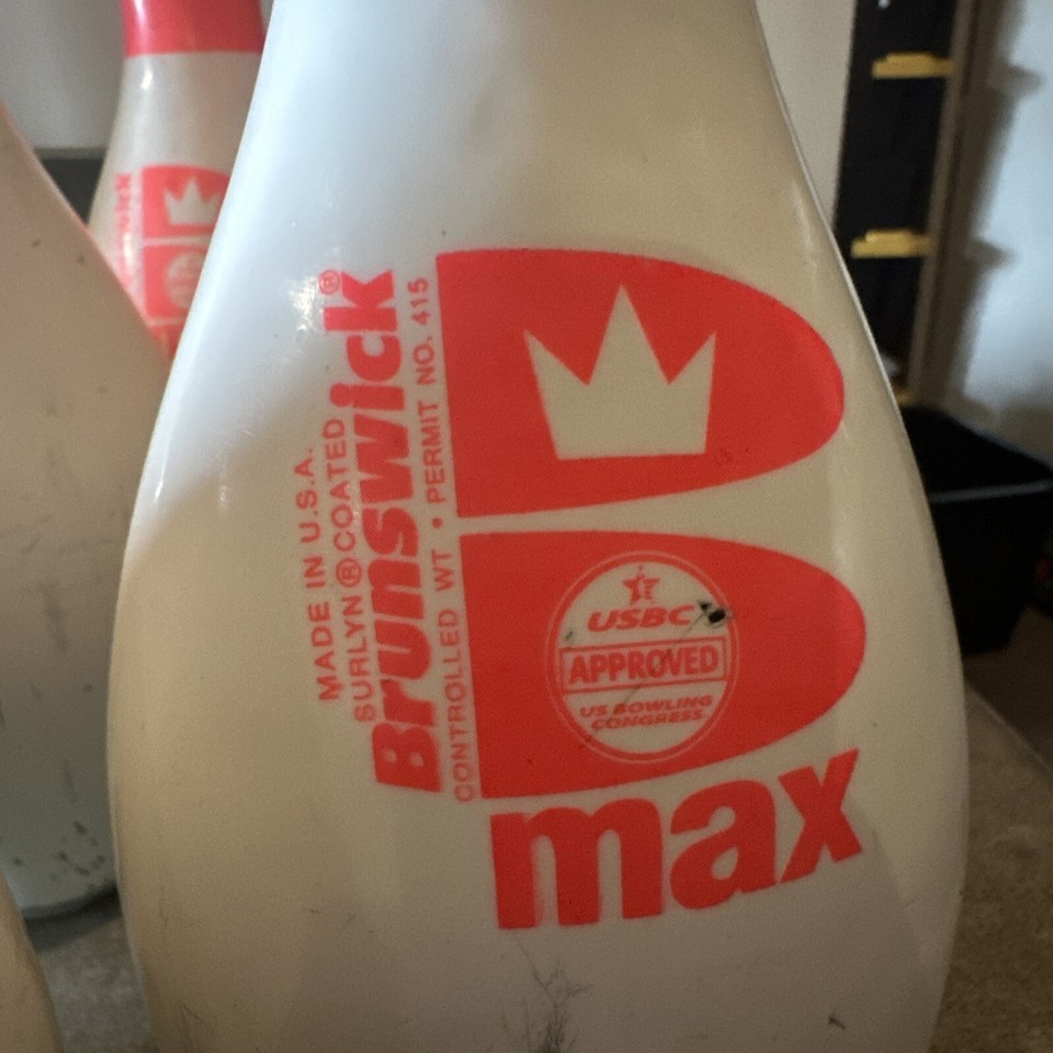 3 piece Brunswick Max USBC Approved Plastic Coated Bowling Pin- GLOW ...