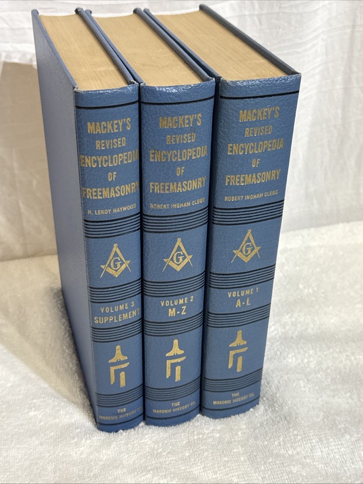 1946 Mackey's Revised Encyclopedia Of Freemasonry 3-Volume Set Second ...
