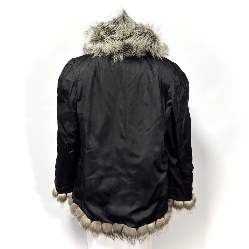 SAGA FOX Silver Fox Real Fur Coat Gold Label Women Luxury Timeless ...