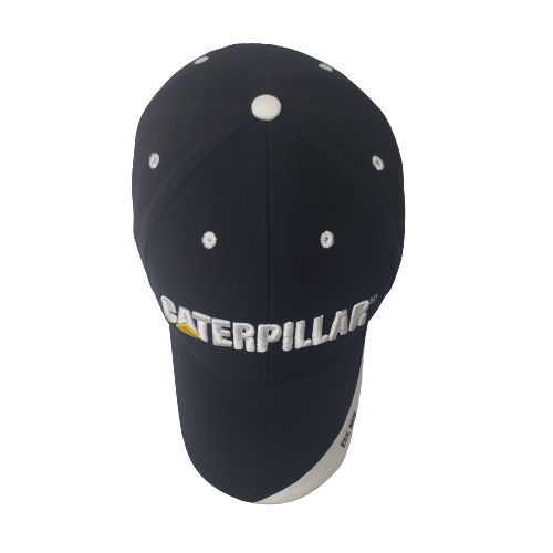 CAT Caterpillar men's baseball cap hat black adjustable cotton | eBay