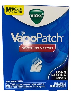 Vicks VapoPatch Long Lasting Soothing Vapors 5 Wearable Patches | eBay