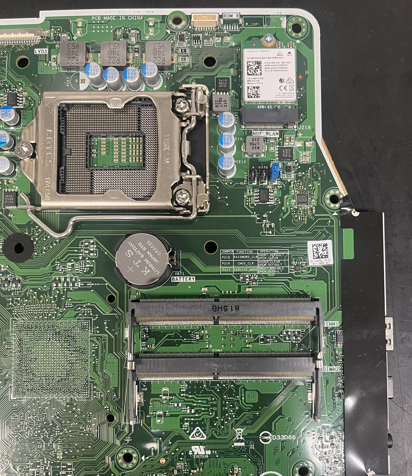 Dell OptiPlex 7450 All In One Motherboard LGA 1151 DDR4 IPKBL-TP 0V0D45 ...