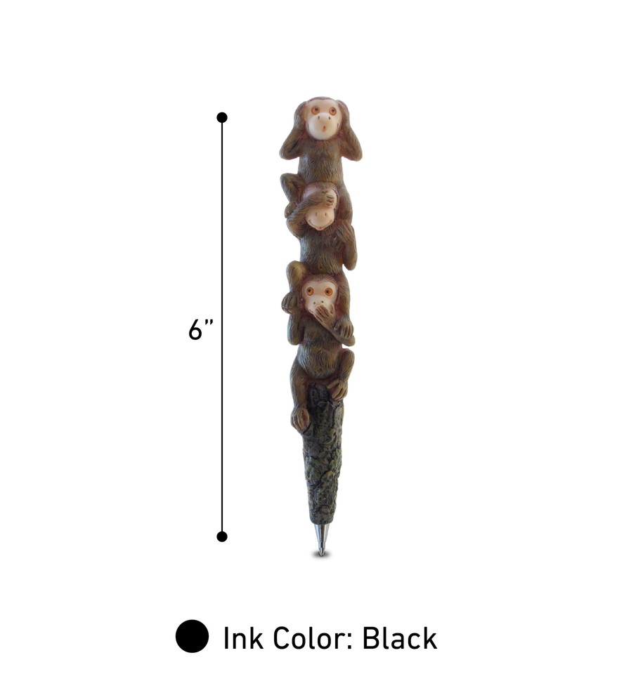 Planet Pens Three Wise Monkeys Novelty Pen - Kids Office Supplies ...
