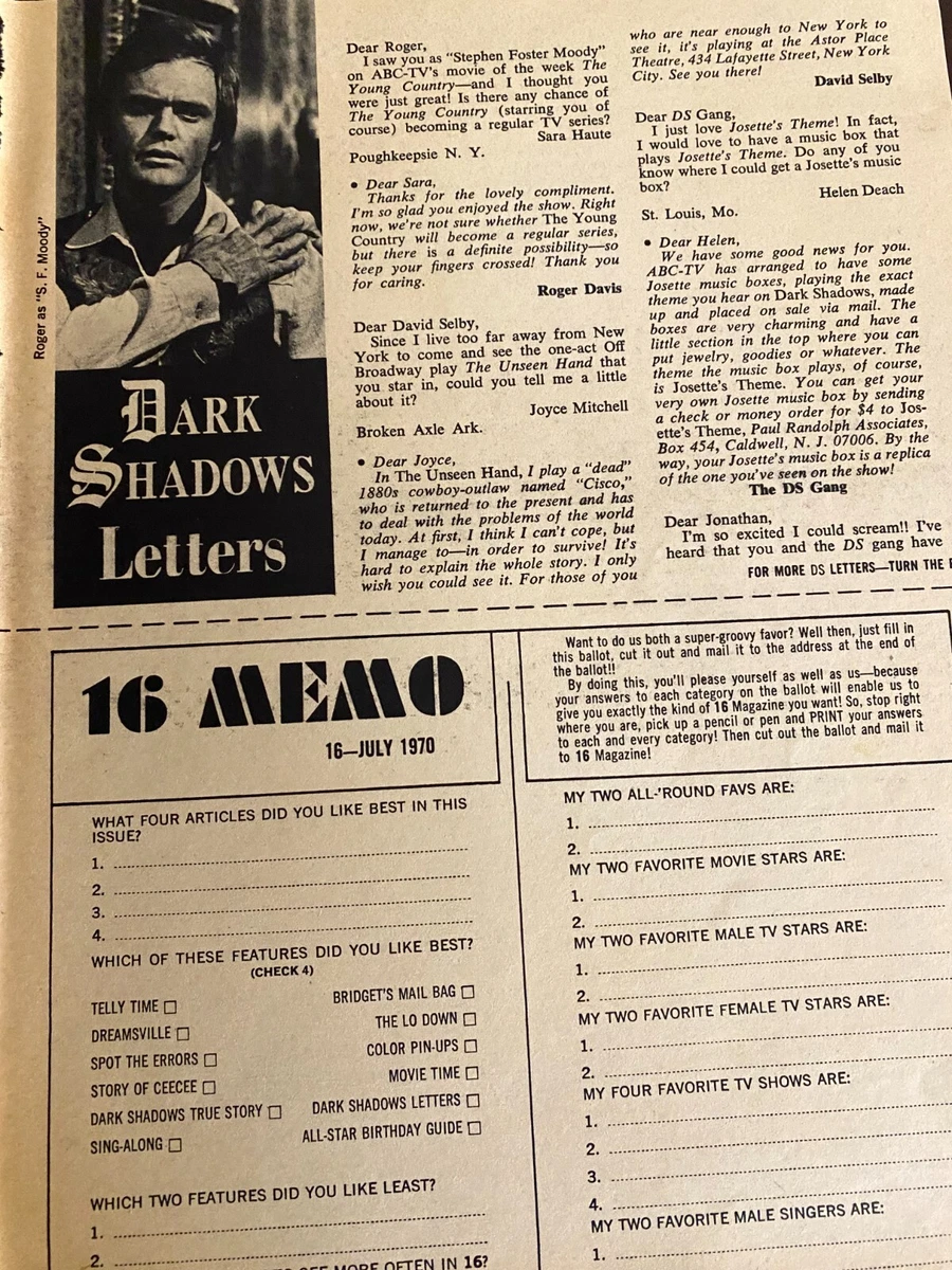 Roger Davis Dark Shadows