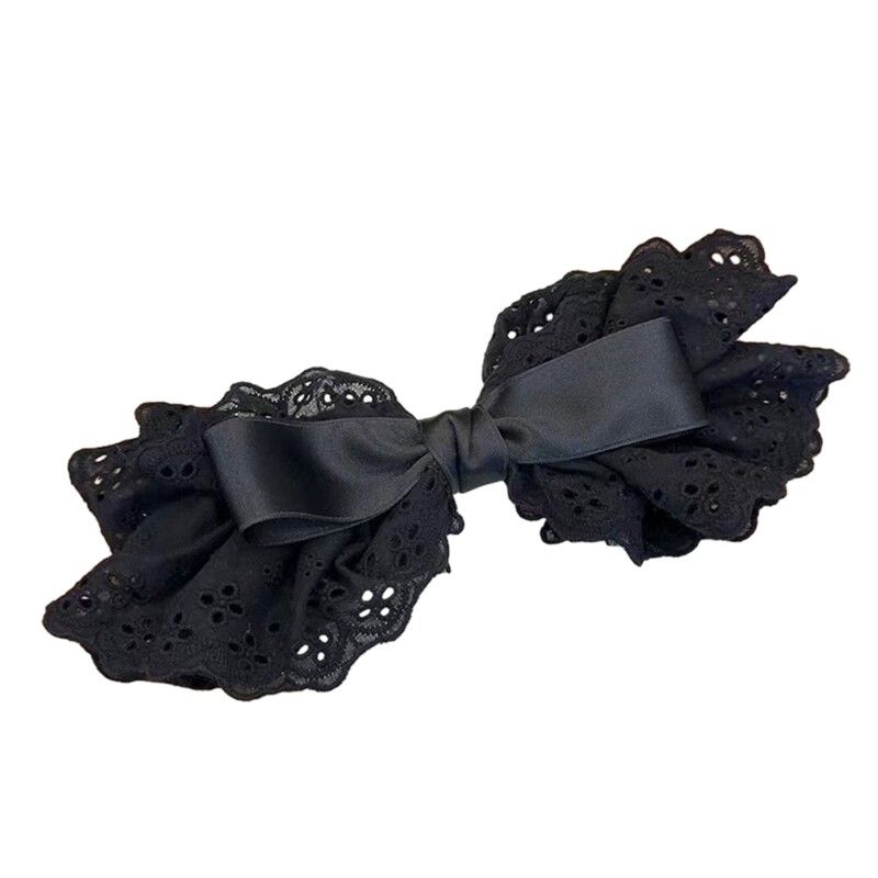 Girl Hair Clip Large Ribbon Bowknot Balletcore Barrettes for Lady Girl ...