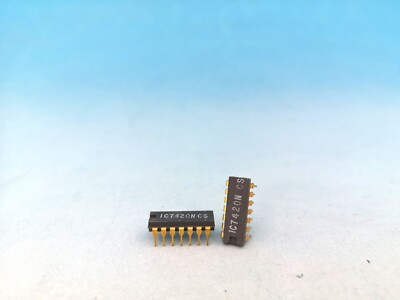 1 x IC7420CS GOLD PIN Dual 4-Input NAND Gate SN7420N DM7420N 7420 IC | eBay