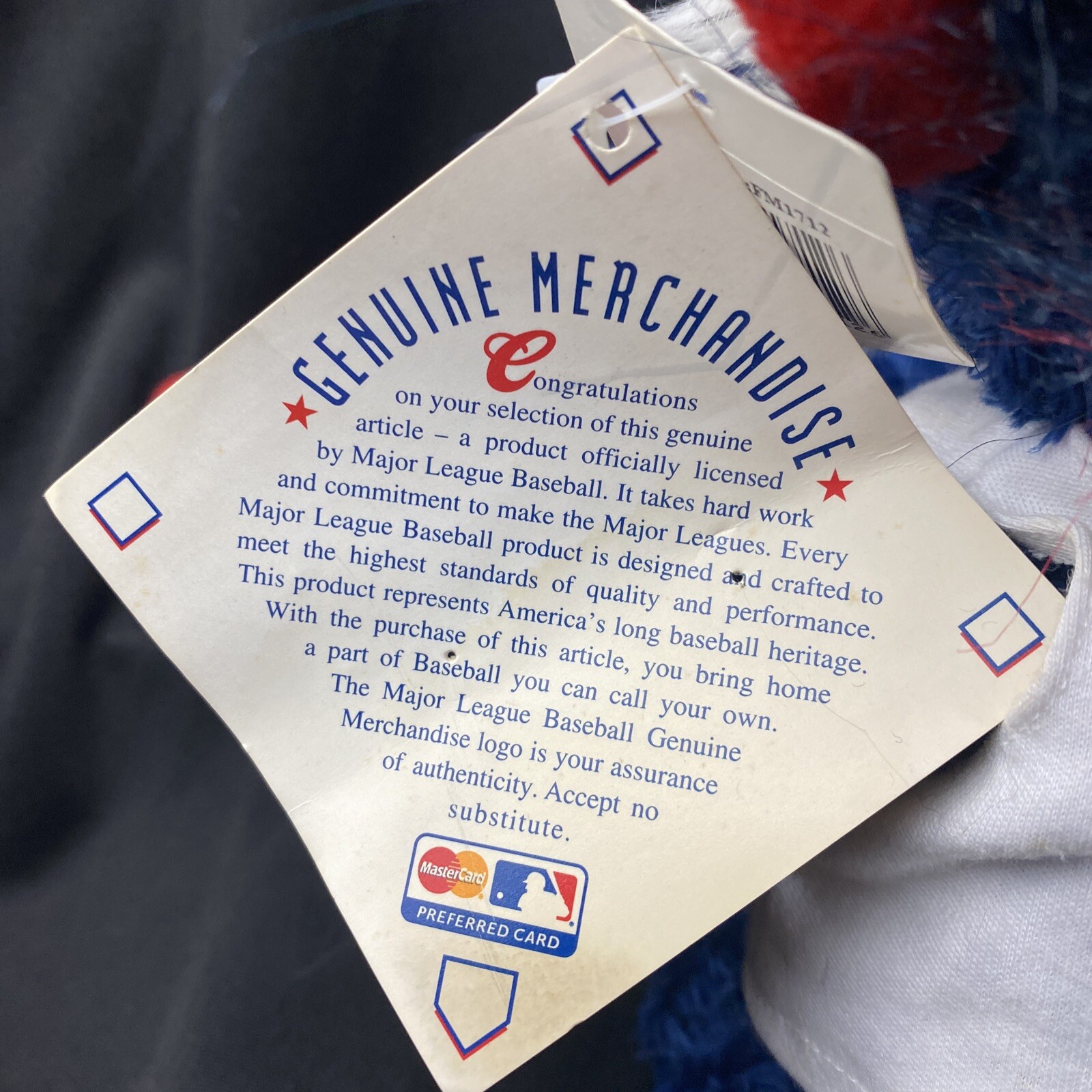 MLB CHICAGO CUBS BLUE & RED RALLY 20" PLUSH STUFFED MONKEY ANIMAL NWT ...