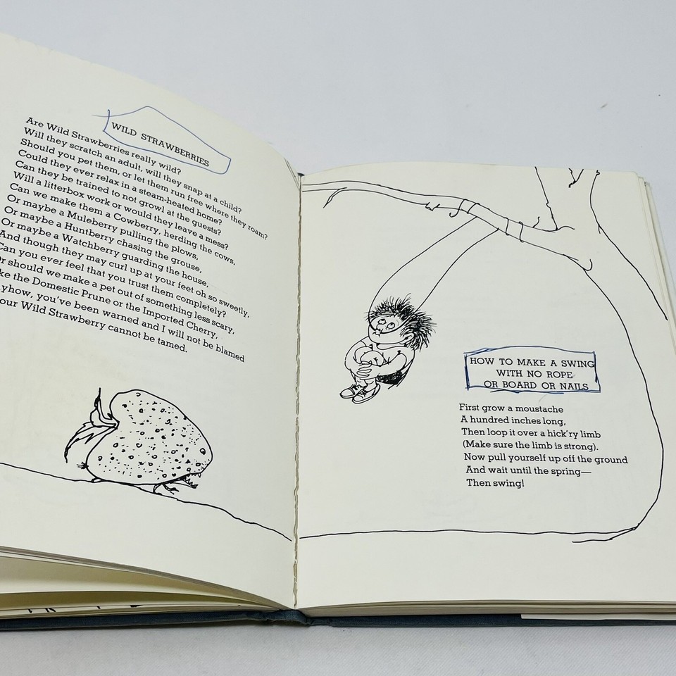 Shel Silverstein Light in Attic Vintage Book Poem Cartoon Picture ...