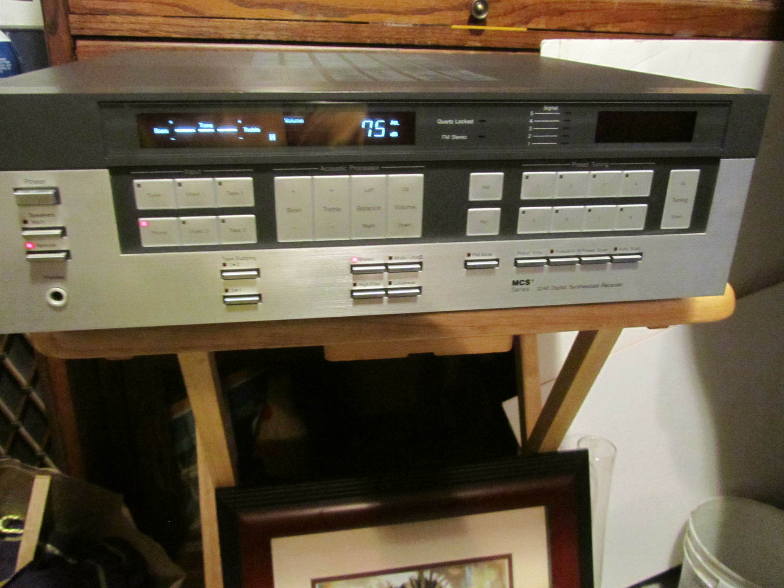 MCS Stereo Receiver 3246 Digital Synthesized - FM/AM PHONO + 4 Inputs ...