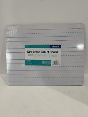 WEXFORD School Lined Blank Dry Erase Tablet Board For Children Learning ...