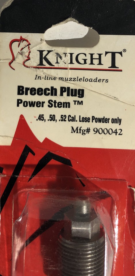 Knight Power Stem Breech Plug #900042 .45, .50, .52 CAL,DISC Extreme ...