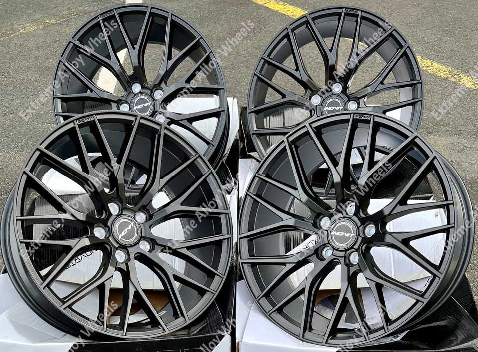 20" Black Blitz Alloy Wheels For Bmw 5 8 Series E12 E28 E34 E60 E61 ...