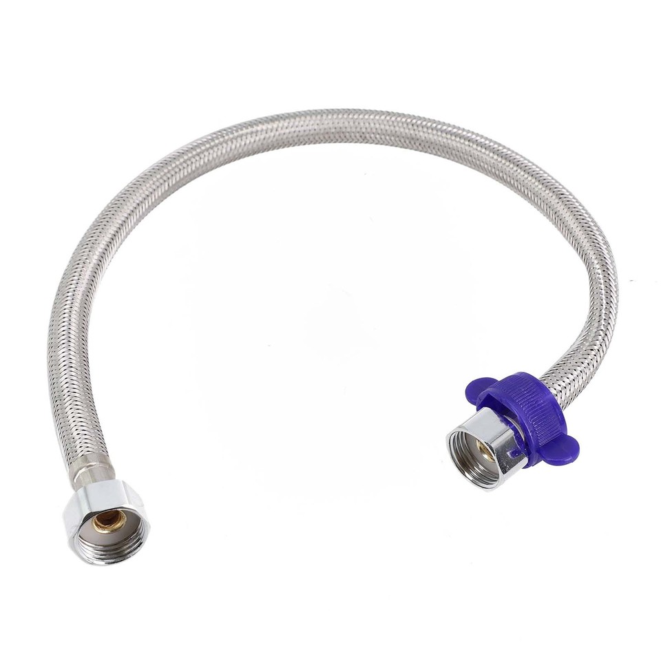 Bathroom For Kitchen Metal Hose Inlet Hose Water Outlet Silver 30/50cm ...