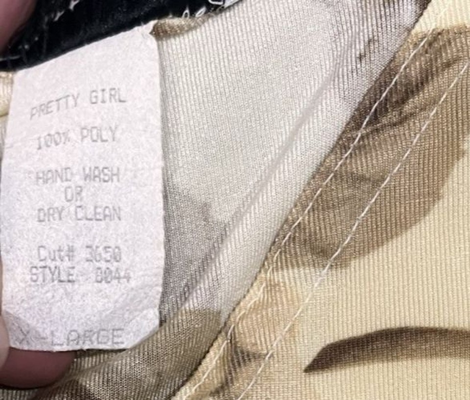 Pretty Girl Y2K Made in USA Crop Top Stretchy Polyester M 90s 2000s ...