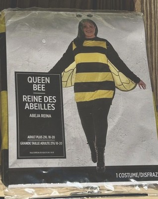 Adult Queen Bee Costume 3-Piece Set Halloween Party Dress Up Outfit ...