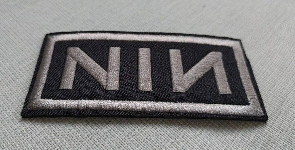 NIN Nine Inch Nails (band) Embroidered Patch Iron-On Sew-On fast US ...