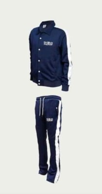 Tulones Men's Currency Collector Navy Tracksuit Size Large | eBay