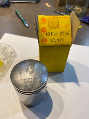 Nos new Suzuki piston 12110-09205 -050 .050 OS 1965-1968 Olympian 150 ...