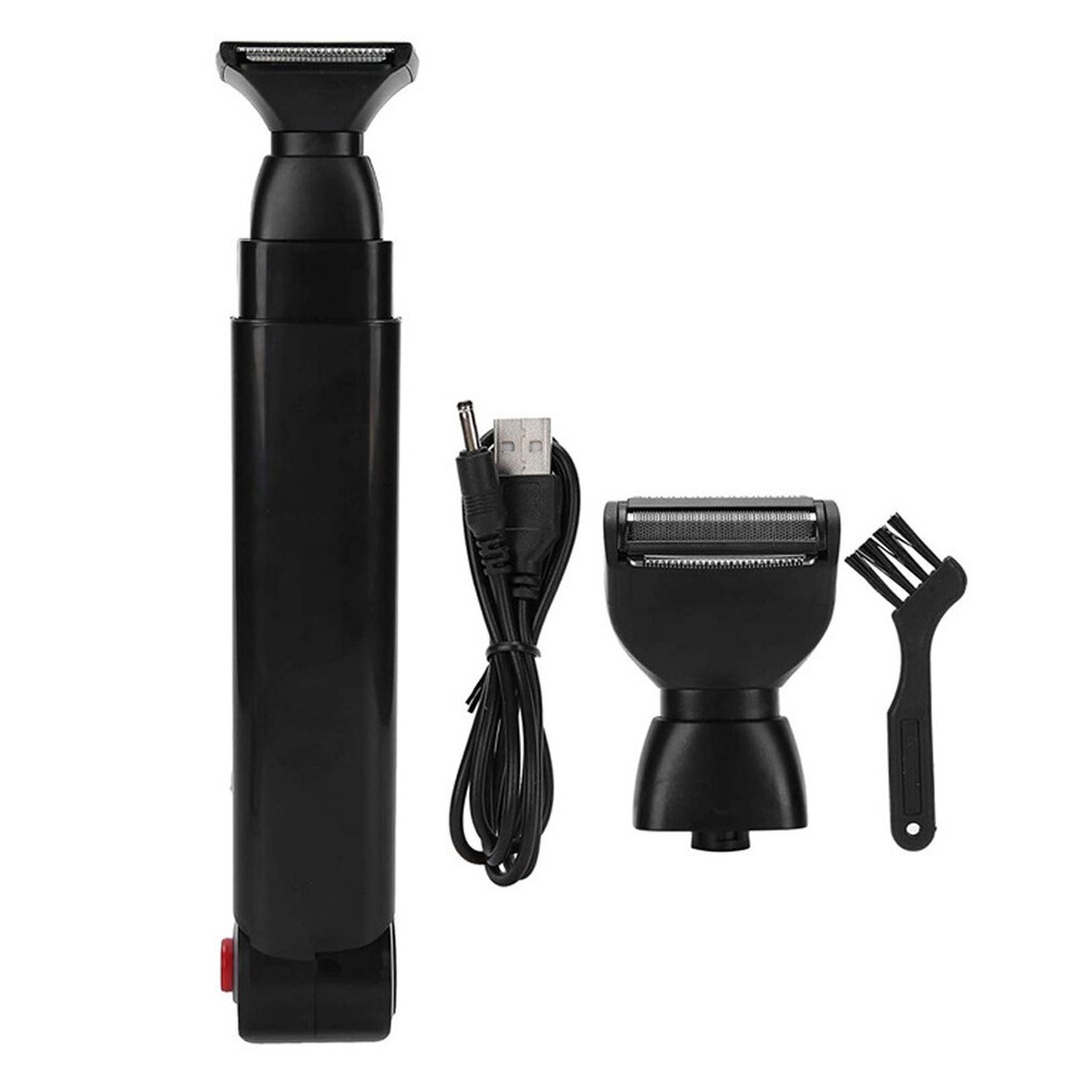 Long Handle Electric Back Shaver For Men Body Hair Removal Razor USB ...