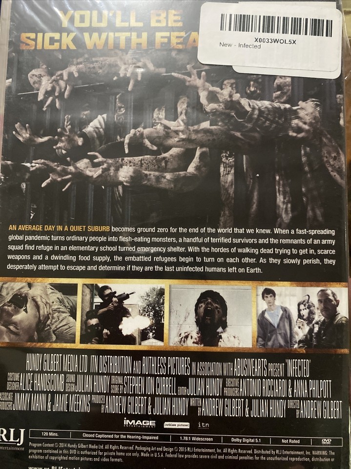 Infected DVD Luke Hobson, Nicky Paul Barton, Fowler, Samuel Hogarth ...