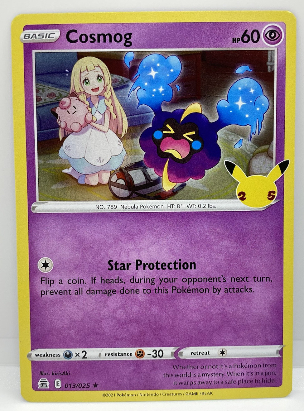 Cosmog Pokemon Celebrations 25th Anniversary Holo Rare 013/025 | eBay