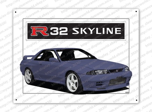 *TIN SIGN #1523 TO SUIT NISSAN R32 SKYLINE MAN CAVE COLLECTION ...