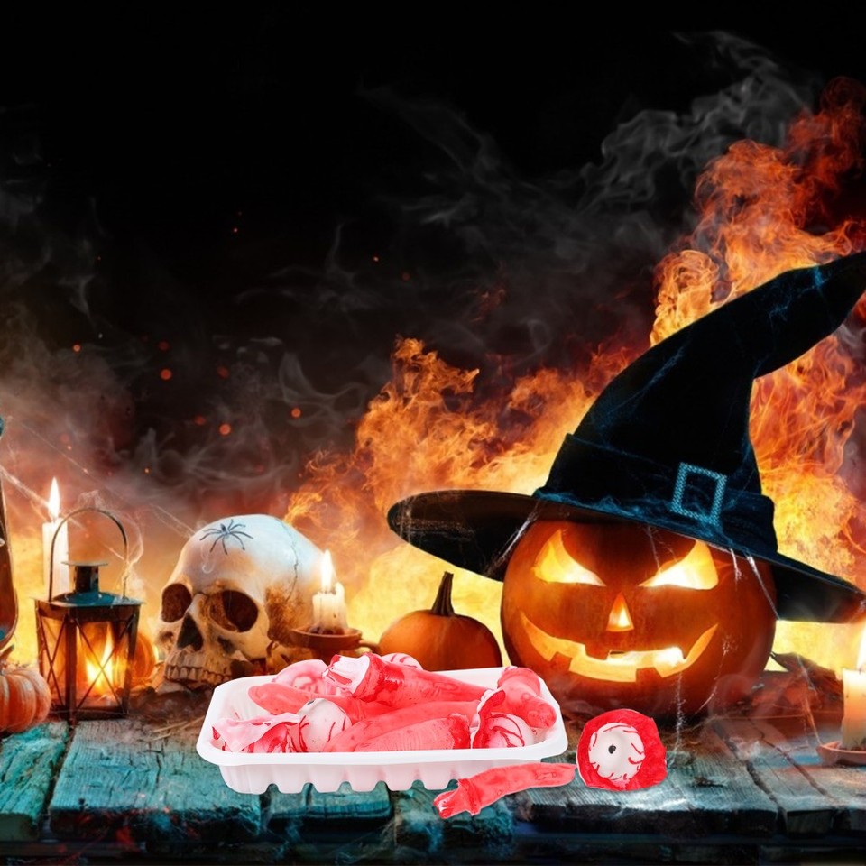 1 Set Halloween Horror Prop Haunted House Terror Blood Hand Finger Fast ...