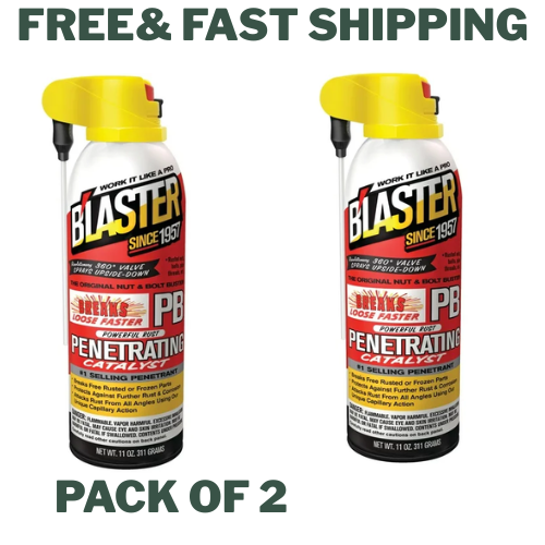 (2 Pack) PB Blaster Penetrating Oil Rusted Seized Bolts Lubricant Spray ...