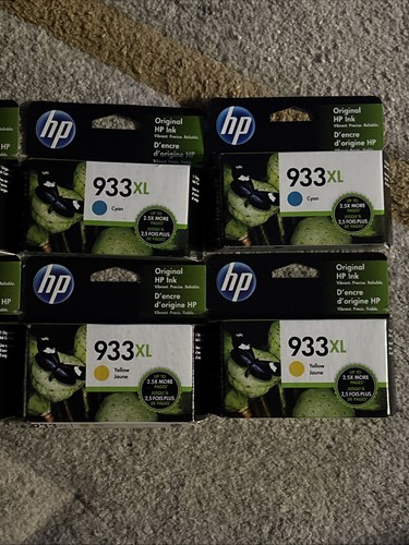 Lot Of 6 HP 933XL Cyan Magenta Yellow Ink Cartridges - Expired Stock ...