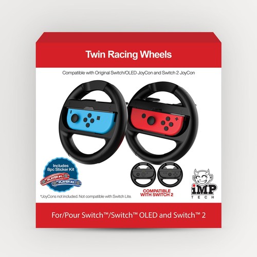 IMP Twin Steering Wheel Pack for Switch and Switch 2 (Nintendo Switch ...