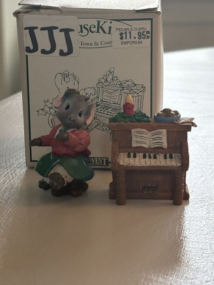 Vintage Mousekins Midwest Of Cannon Falls Christmas Mouse And Piano ...