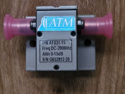 ATM RF Miniature Variable Attenuator, DC - 200 mHz, 0-15db, SMA | eBay