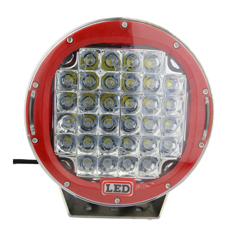 NEW Pair 9 inch OSRAM Round LED Driving Lights Spot RED OffRoad Truck ...