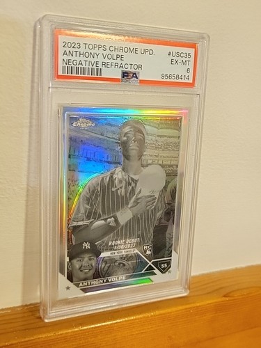 2023 Topps Chrome Update Anthony Volpe Negative Refractor Rookie RC # ...