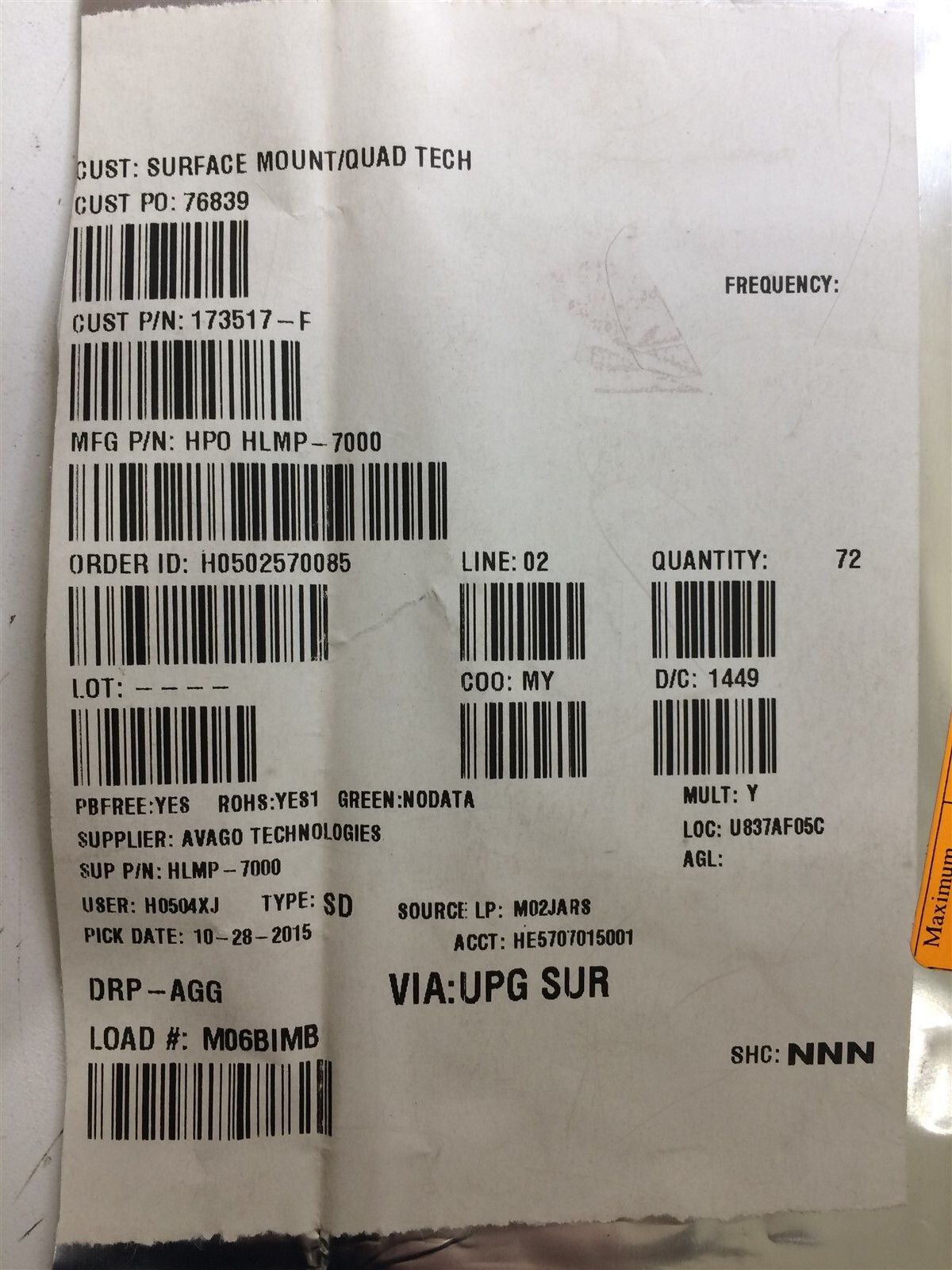 HLMP-7000 AVAGO LED RED DIFFUSED AXIAL T/H AXIAL ROHS 15 PIECES | eBay