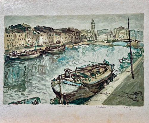 Eric BATTISTA - Stampa Originale - Litografia - Grande Canale A Sete | eBay