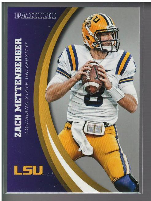 2015 Panini LSU Tigers - Zach Mettenberger #67 Silver for sale online ...