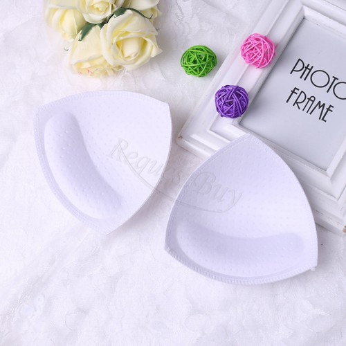 3 Pairs Foam Triangle Push -Up Bra Pads Insert Bikini Swimsuit Swimwear ...
