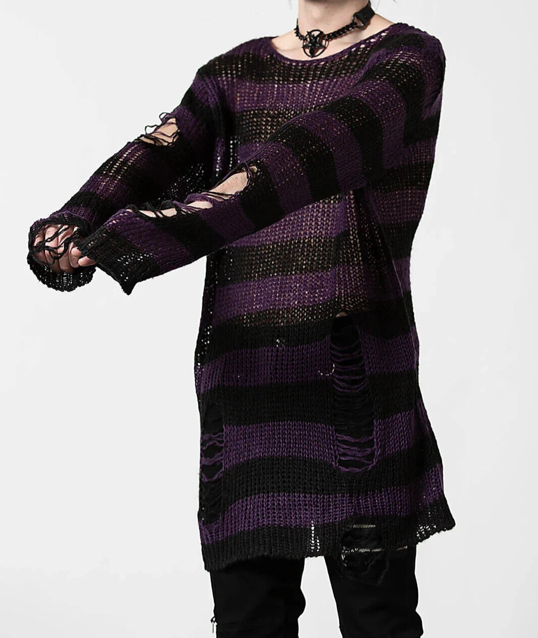 Killstar Graph Knit Sweater Distressed Goth Alternative Grunge Punk ...