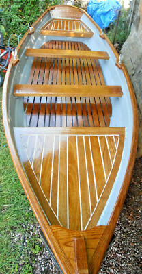15ft clinker boat, skff,rowing boat,fishing boat,tender,hand made ...