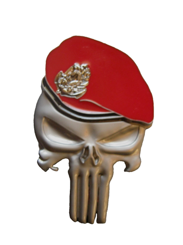 PARACHUTISTES TDM RPIMa (VARIANTE INSIGNE DE BERET EN ARGENTE) PUNISHER ...