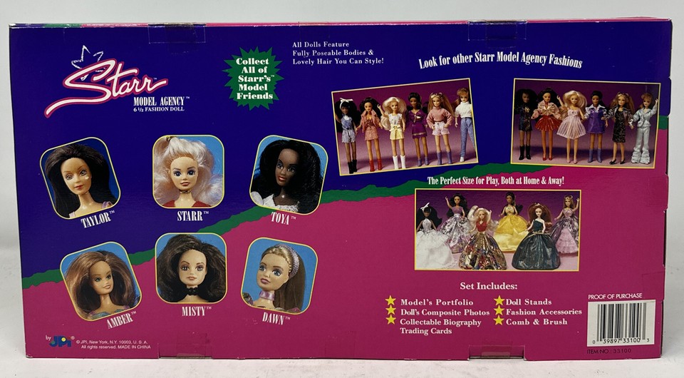 JPI Starr Model Agency 6.5" Fashion Dolls Designer Boutique Collection ...