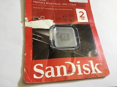 1pcs 2gb SANDISK M2 micro SonyMEMORY CARD for older Sony m2 devices ...