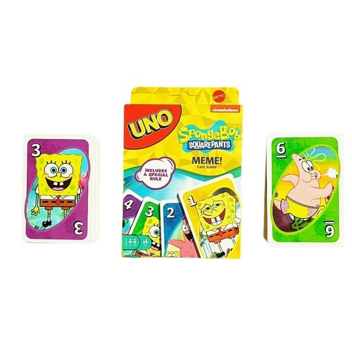 SpongeBob UNO Board Games Playing Cards Christmas Card Table Game ...