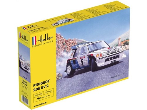 Peugeot 205 EV 2 - échelle 1/24 - HELLER 80716 | eBay