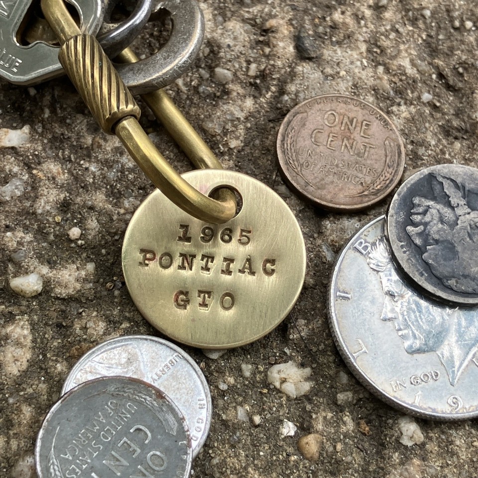 1965 Pontiac GTO Solid Brass Key Fob ‘65 Pontiac GTO | eBay