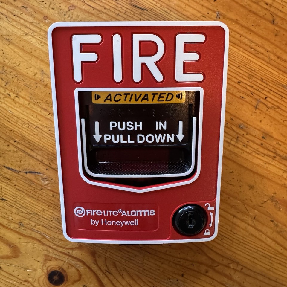 Fire-Lite Alarms/Honeywell BG-12L Fire Alarm Pull Station NO KEY NEW ...